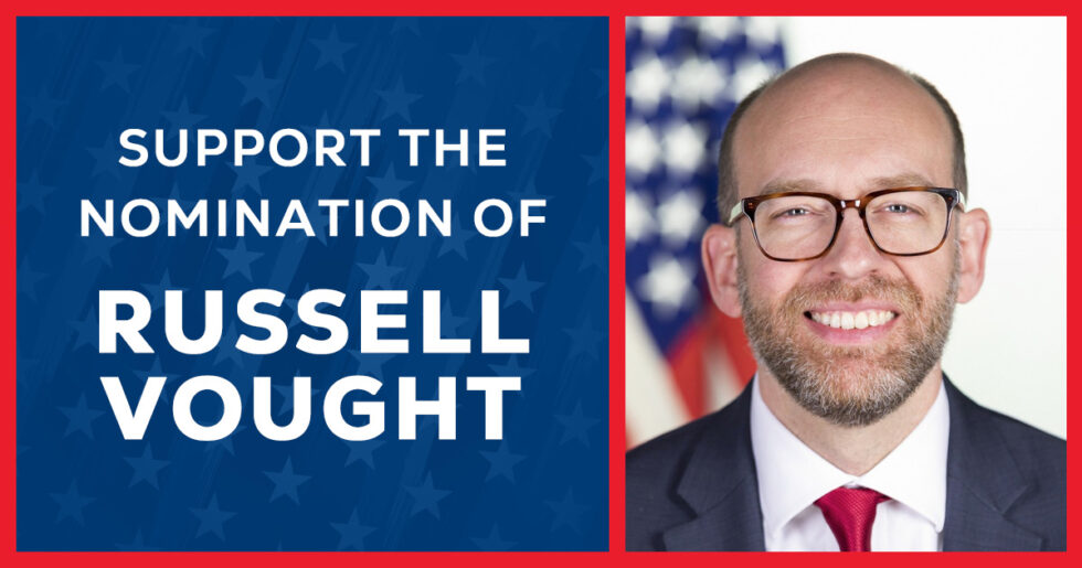 Support Russell Vought for OMB Director
